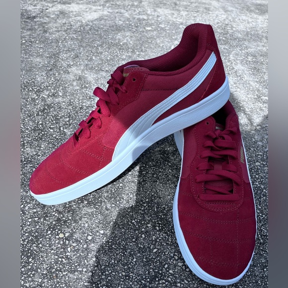 Puma | Shoes | Mens Red Suede Puma Shows | Poshmark